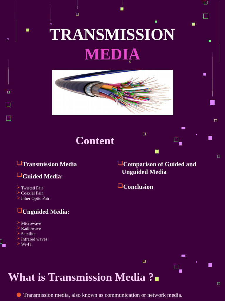 Types of Transmission Media Explained | PDF | Transmission Medium | Radio