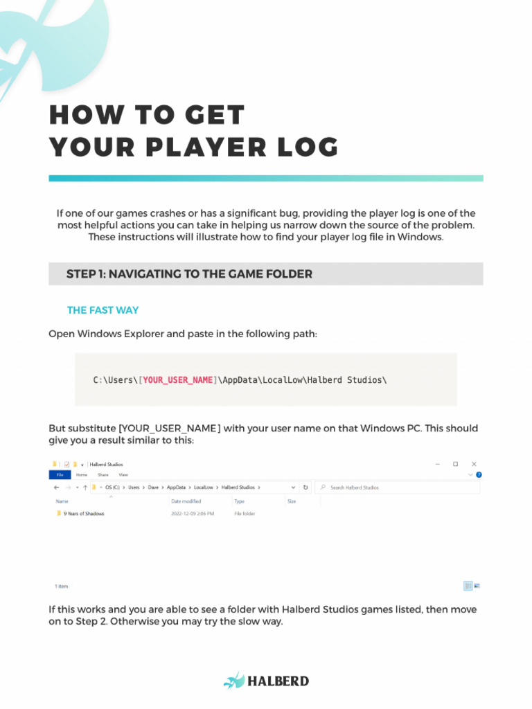 HS PlayerLog Tutorial | PDF