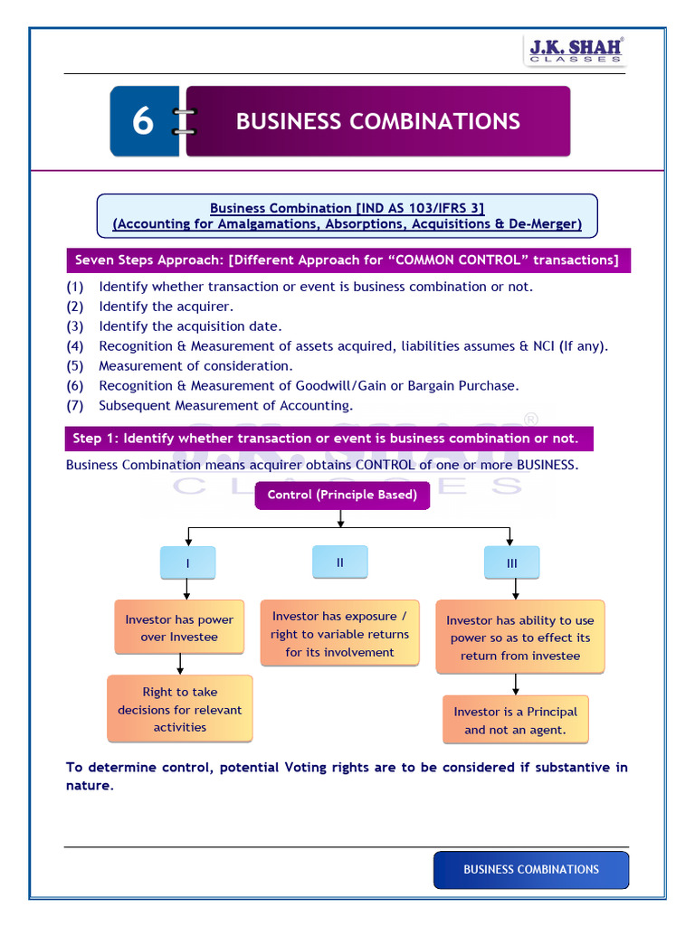 Acquisition Date in Business Combinations | PDF | Equity (Finance ...
