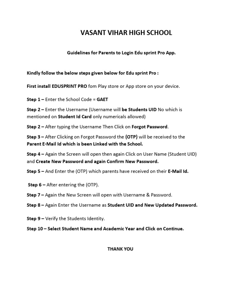 Edusprint Guidelines | PDF