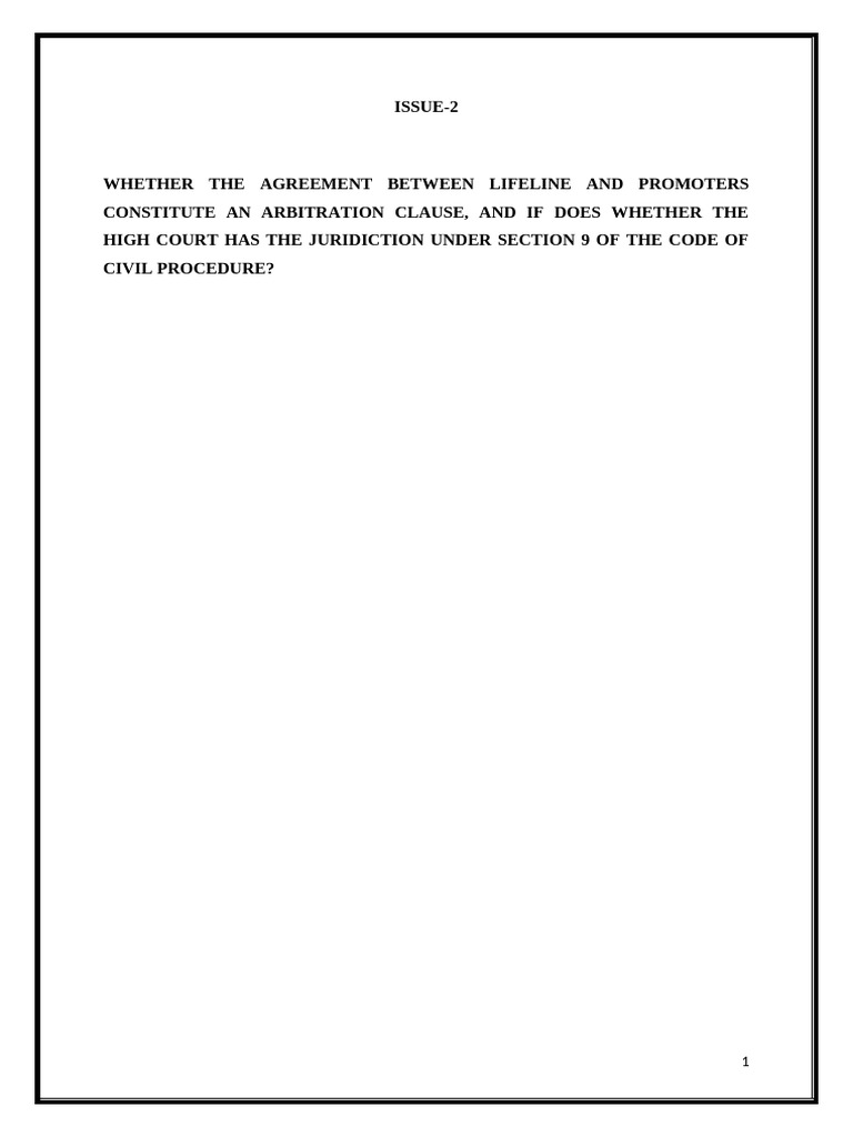 Respondent 2nd Issue | PDF | Arbitration | Jurisdiction