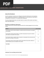 Coaching Session Note Template | PDF