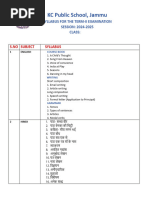 1st Class Syllabus Annual | PDF