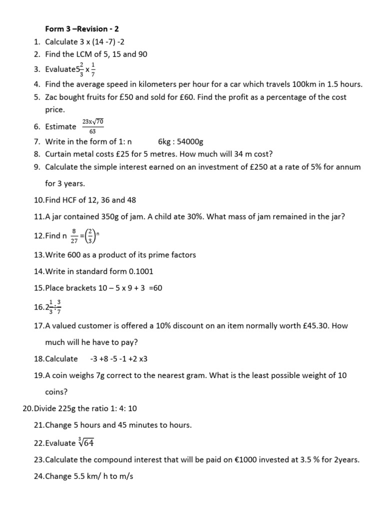 Math Problem Set with Solutions | PDF