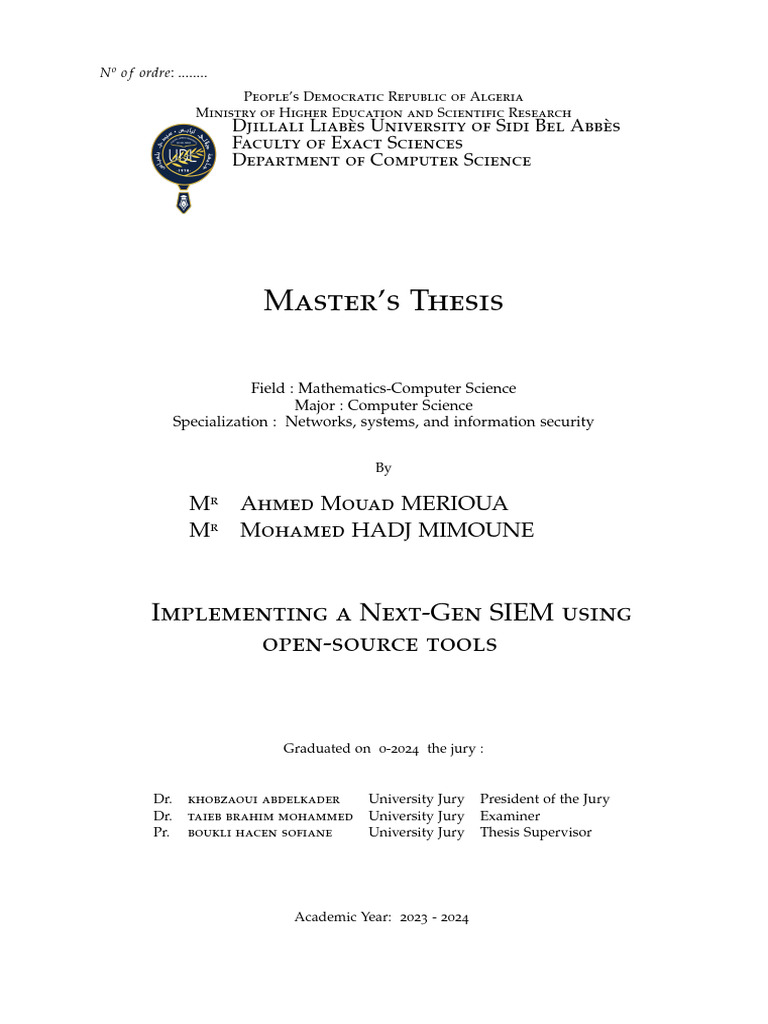 Master Thesis | PDF | Computer Security | Security