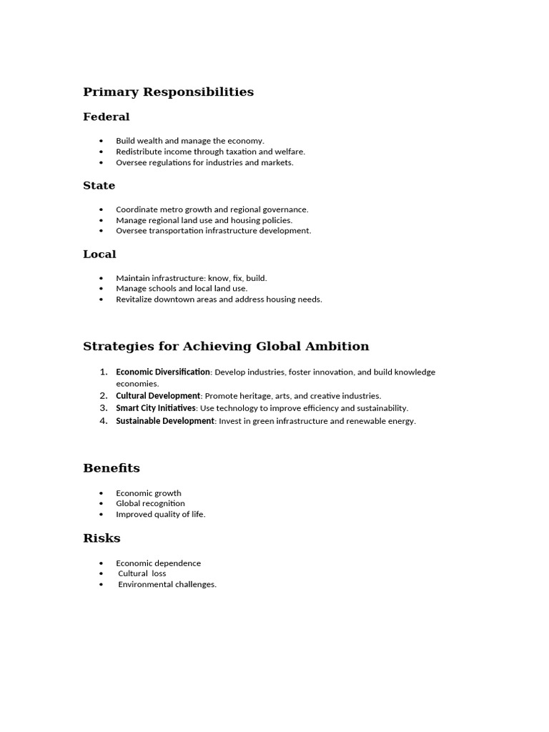 Global Ambition | PDF