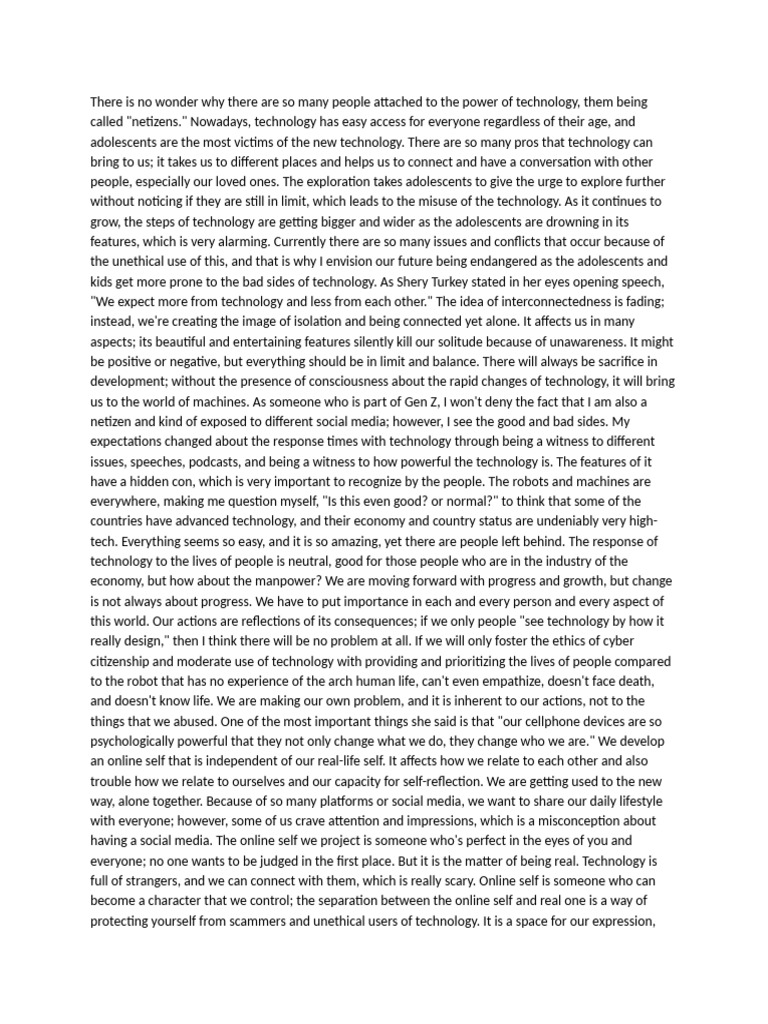 CONNECTED BUT ALONE | PDF | Adolescence | Psychology