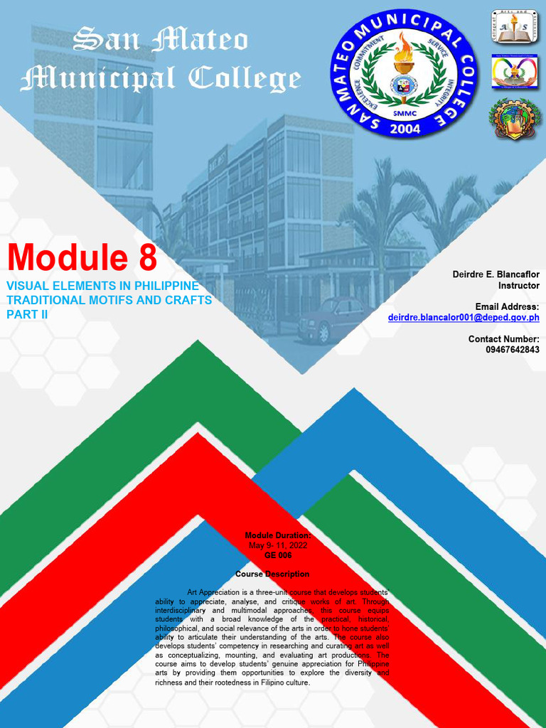 Module 8 Art Appreciation GE006 | PDF | Improvisation | Weaving