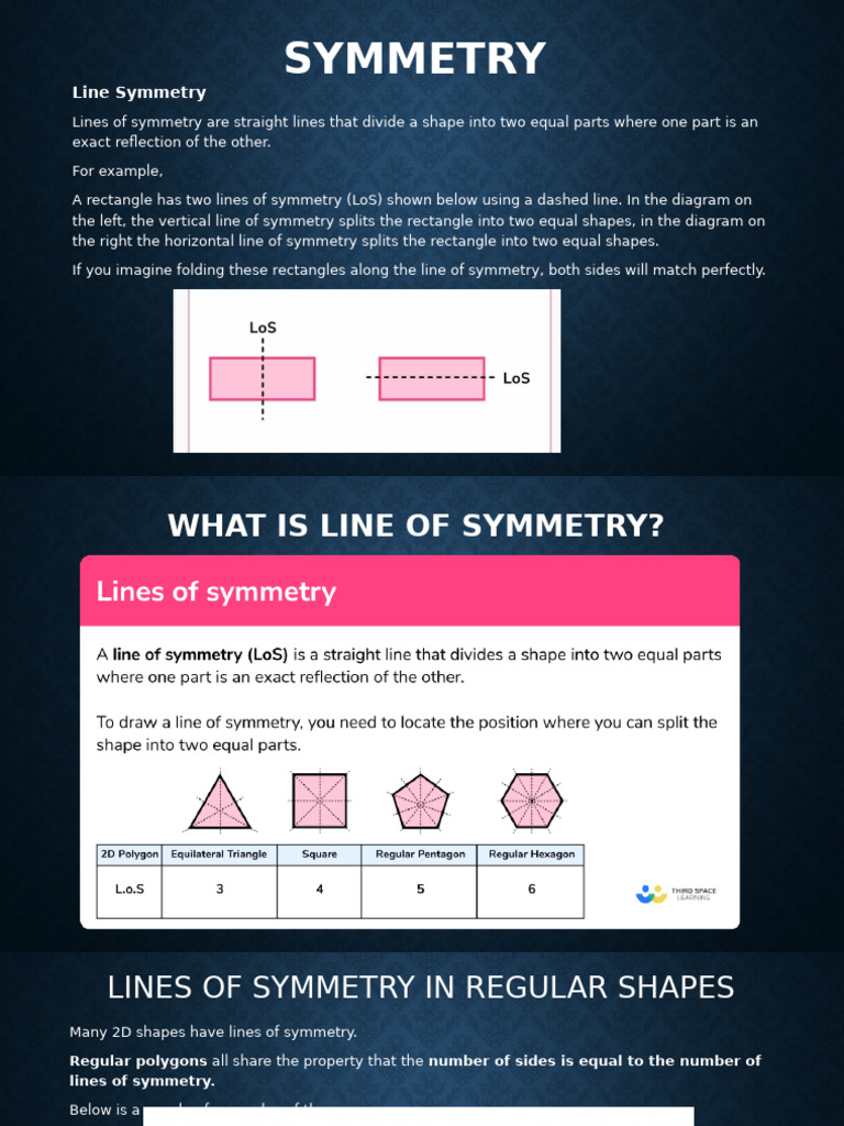 Understanding Lines of Symmetry | PDF