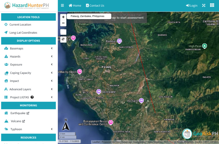 Palauig Zambales Hazard Assessment Map | PDF