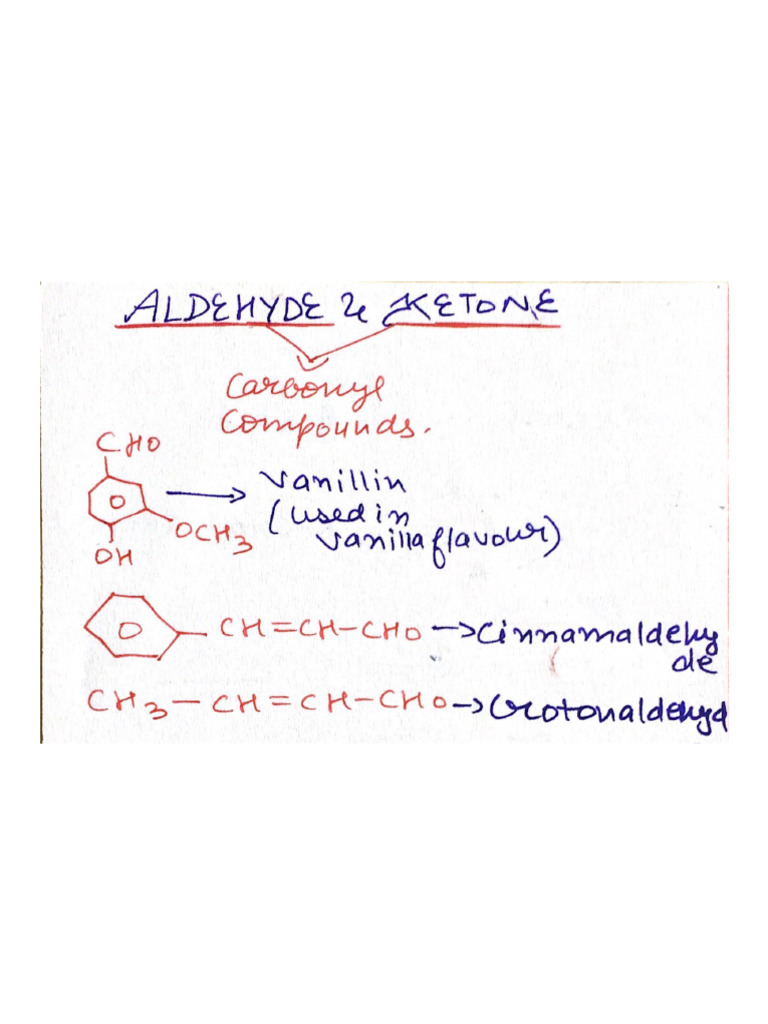 Aldehyde and Ketones | PDF