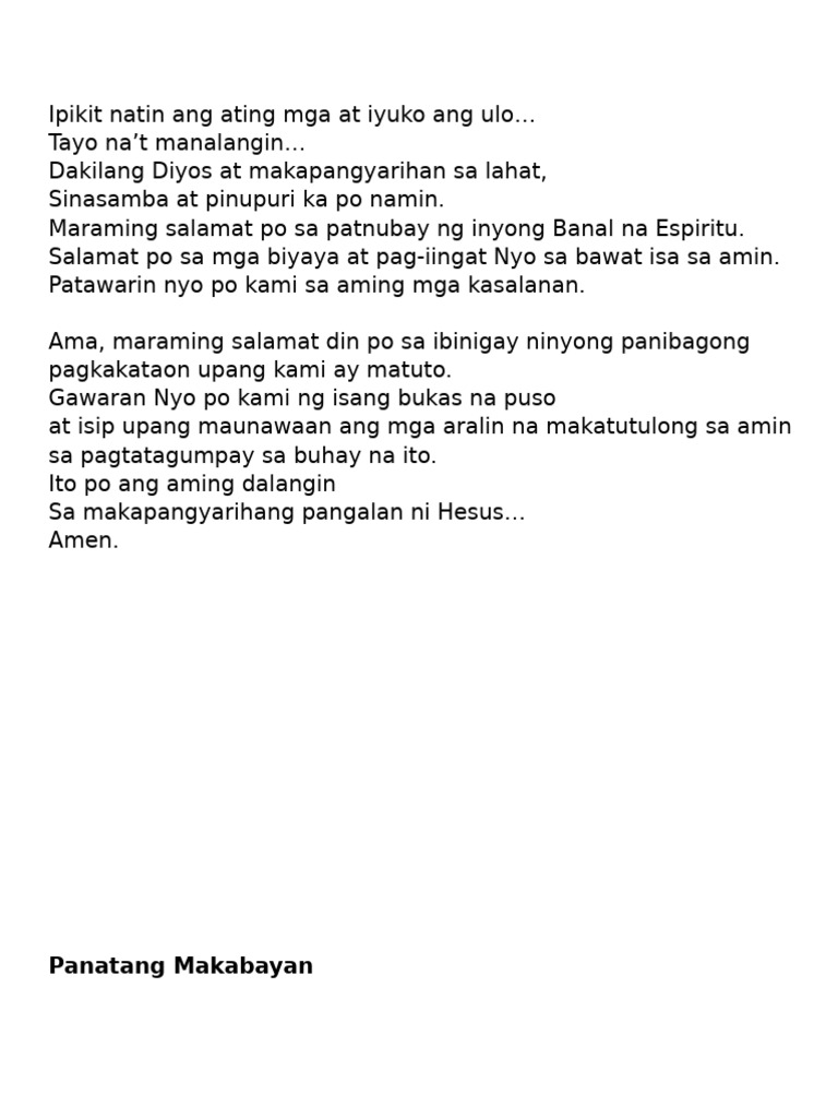 Morning Assembly | PDF