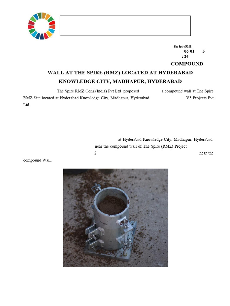 The Spire RMZ - Compound Wall Compaction Report 06-01-2025 | PDF ...
