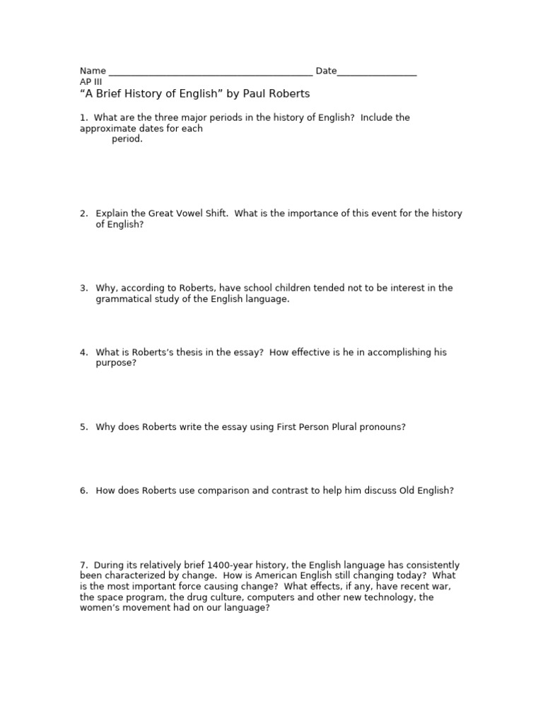 History and Evolution of English Language | PDF