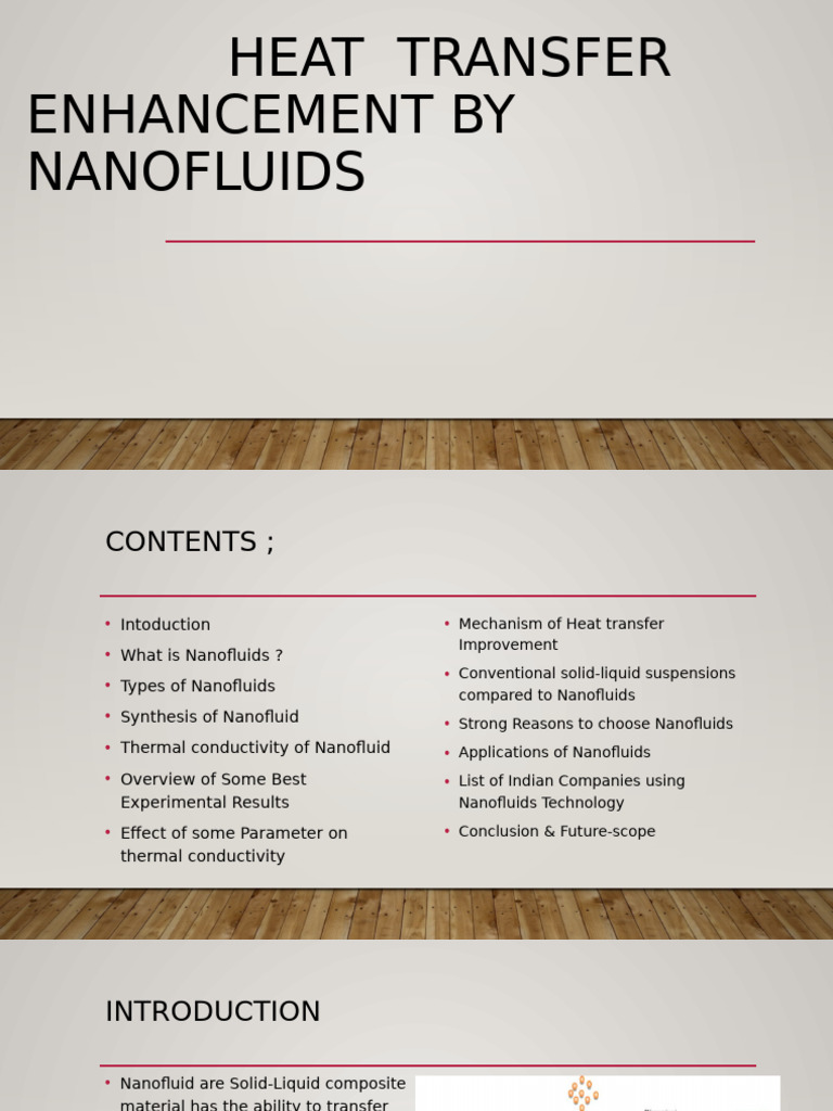 Nanofluids for Enhanced Heat Transfer | PDF | Nanoparticle | Solid