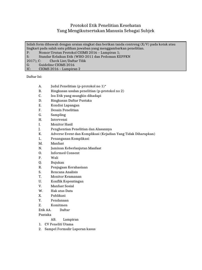 protokol niken | PDF