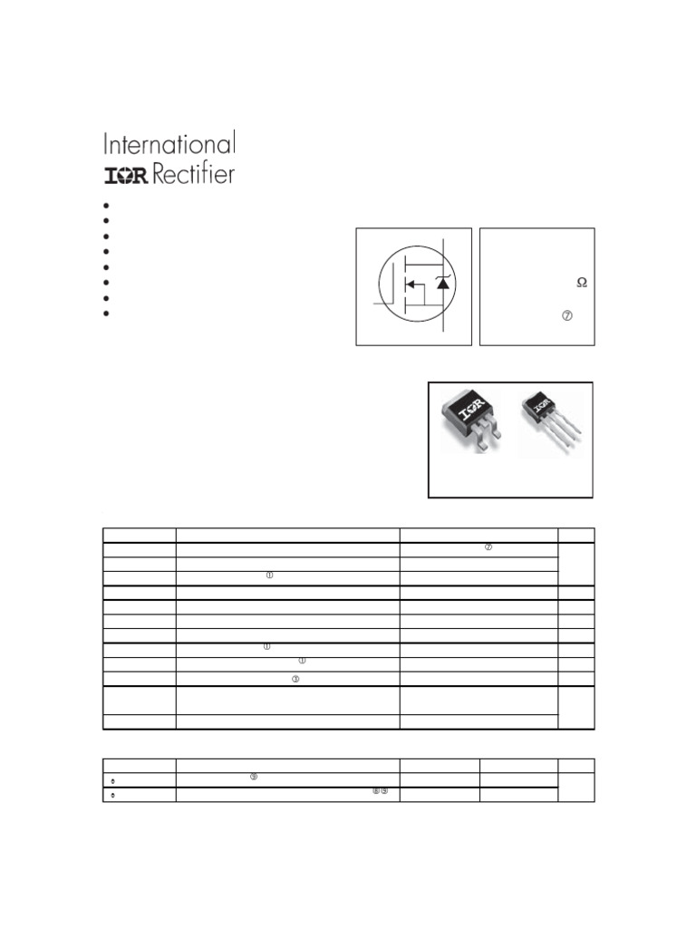 Irl 2203 | PDF | Diode | Mosfet