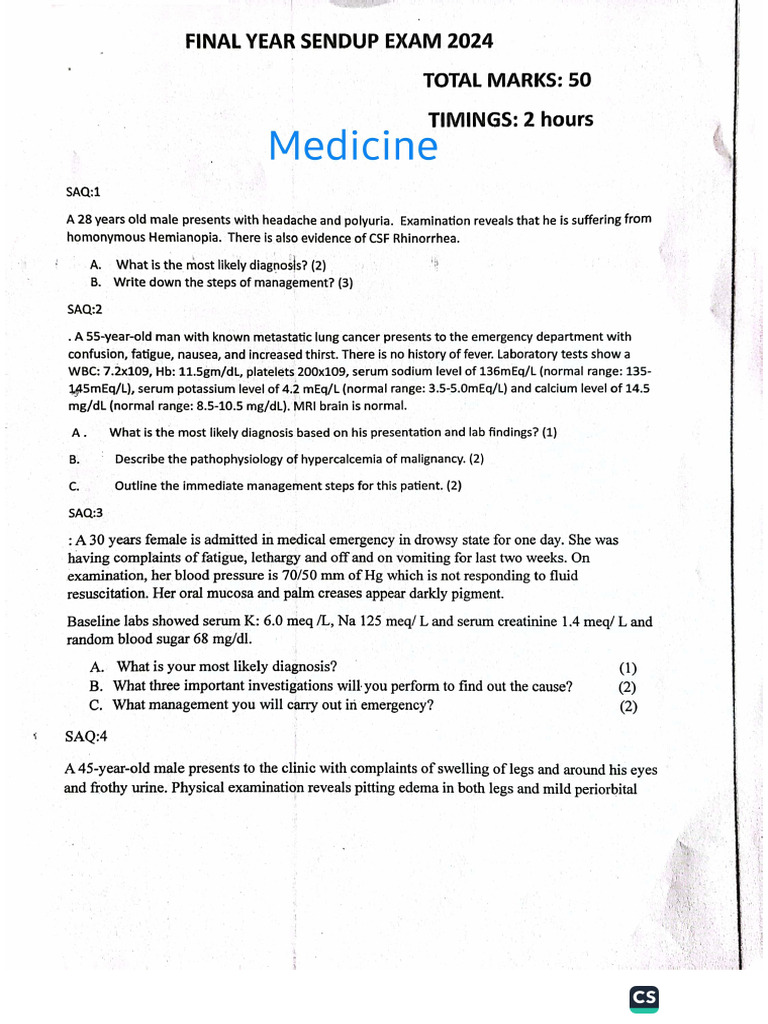 Final Year Sendups AIMC'24 | PDF