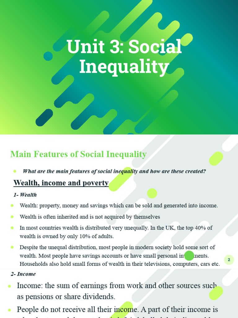 Unit 3 -Causes of Social Inequality.pptx (1) | PDF | Poverty | Poverty ...