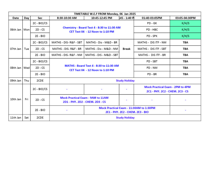Chemistry - Board Test 4 - 8:30 To 11:30 AM CET Test 04 - 12 Noon To 1: ...