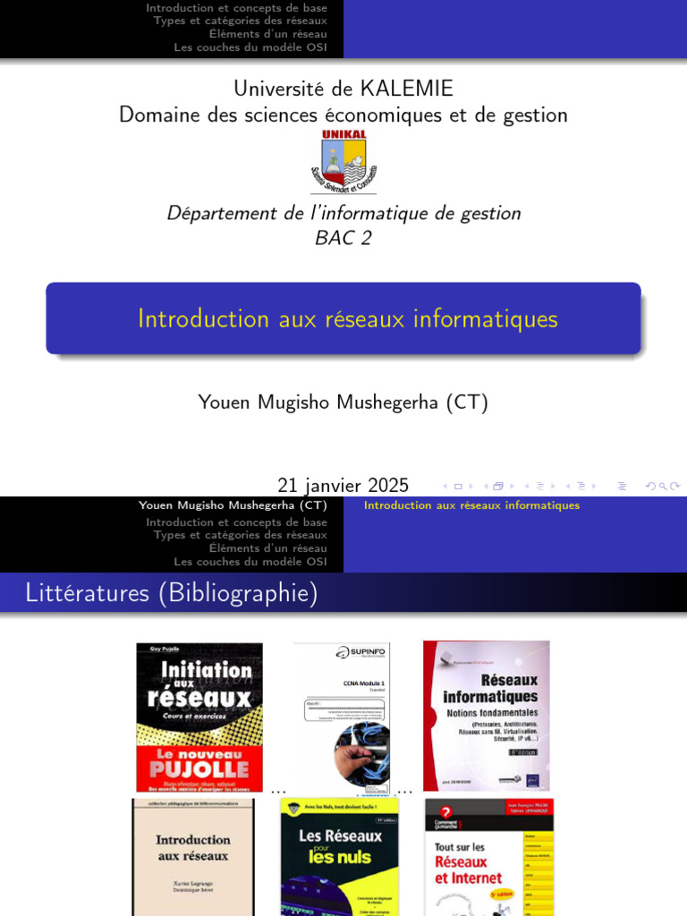 Intro aux réseaux informatiques | PDF | Topologie de réseau | Serveur (Informatique)