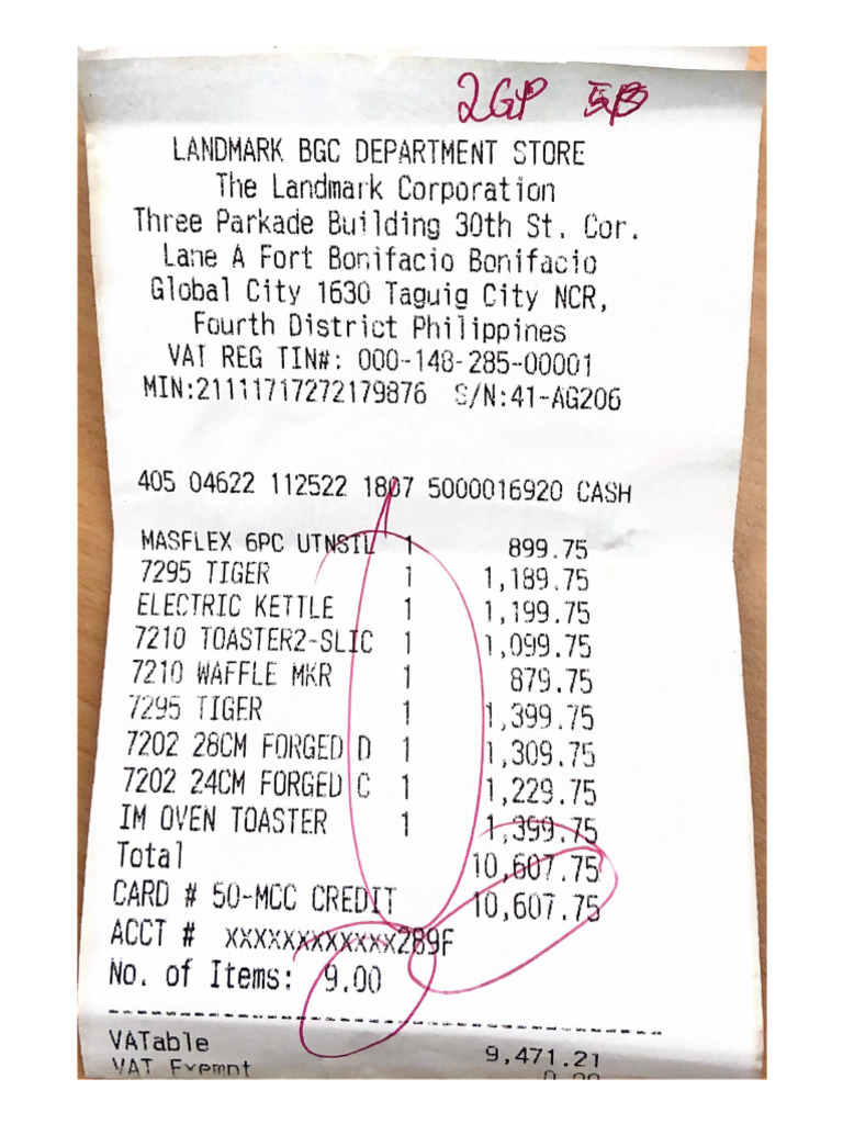 Landmark Bgc Department Store | PDF