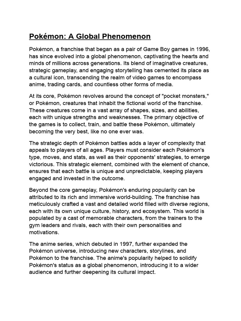 Pokemon | PDF | Pokémon