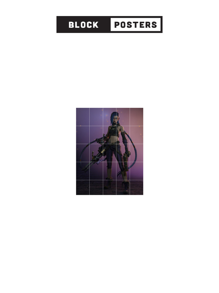 A4 Portrait Block Poster Setup Guide | PDF