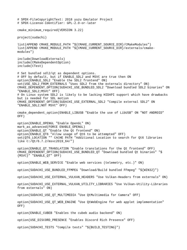 CMakeLists | PDF | Computing | Software