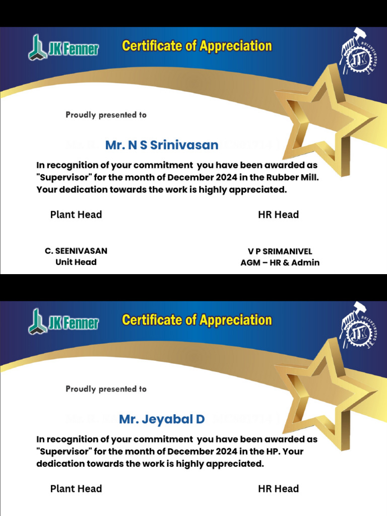 Certificate - COmmunication Meeting | PDF