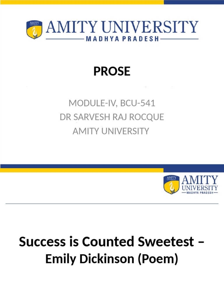 Success is Counted Sweetest Analysis | PDF