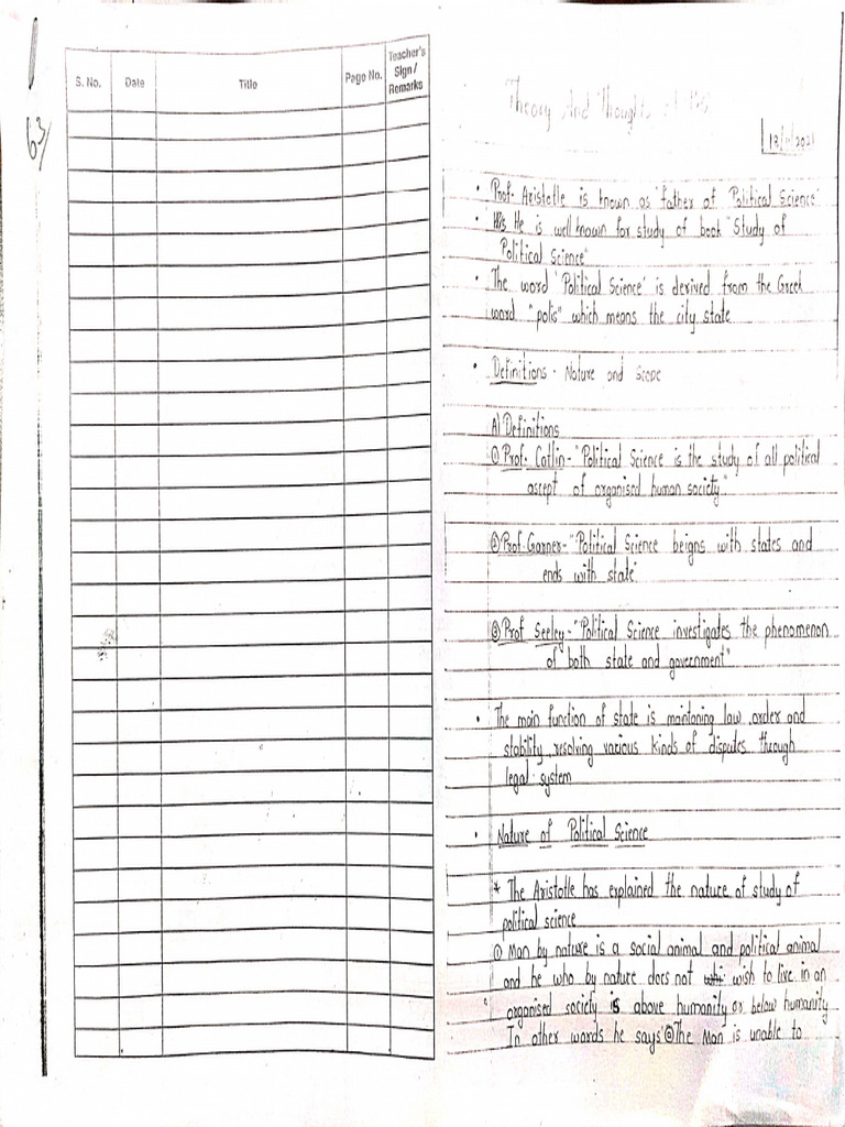 Political Science Notes - Rotated | PDF