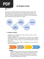 AI Project Cycle Class 10 Notes | PDF | Artificial Intelligence ...