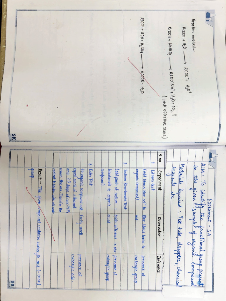 Expt 2 Functional Group | PDF
