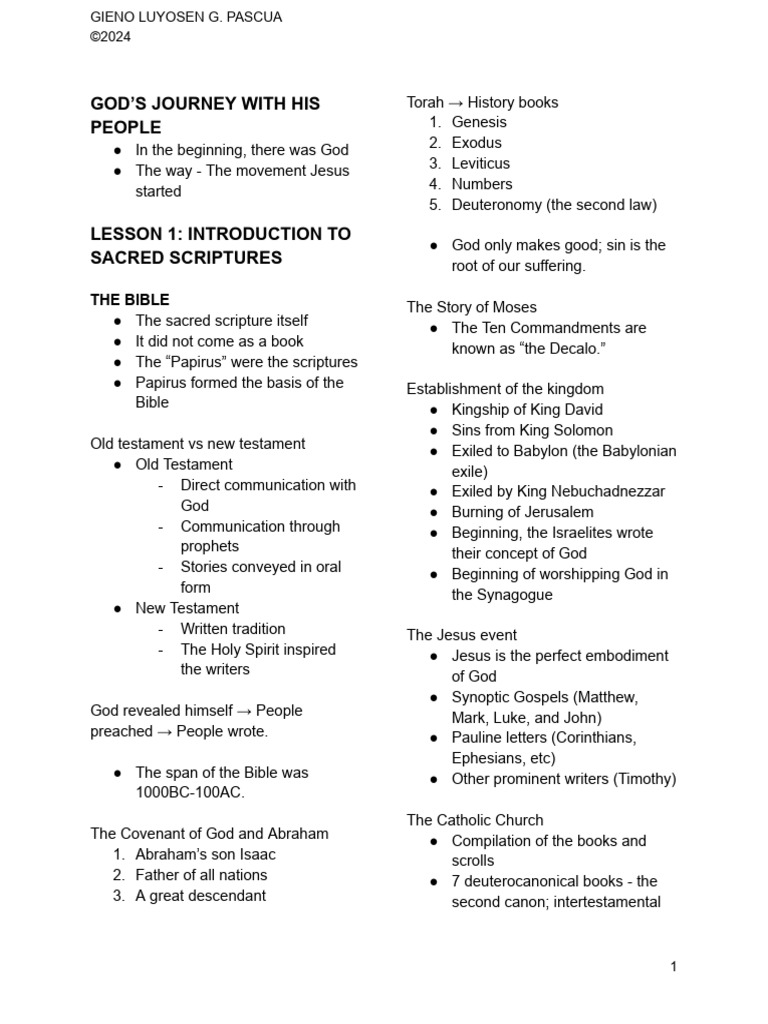 Cfed 1013 Prelims Reviewer | PDF | Jacob | Leah