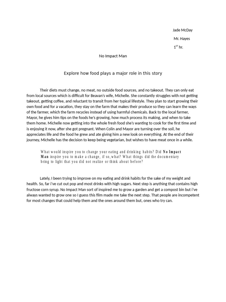 No Impact Man | PDF