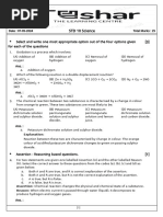 Important Questions Science Chapter 1 Class 10 | PDF