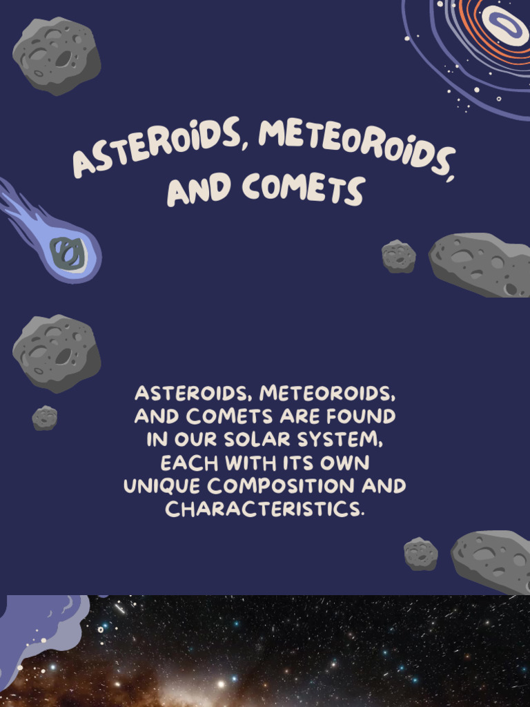 Asteroids, Meteoroids, and Comets Educational Video in Hand Drawn S ...