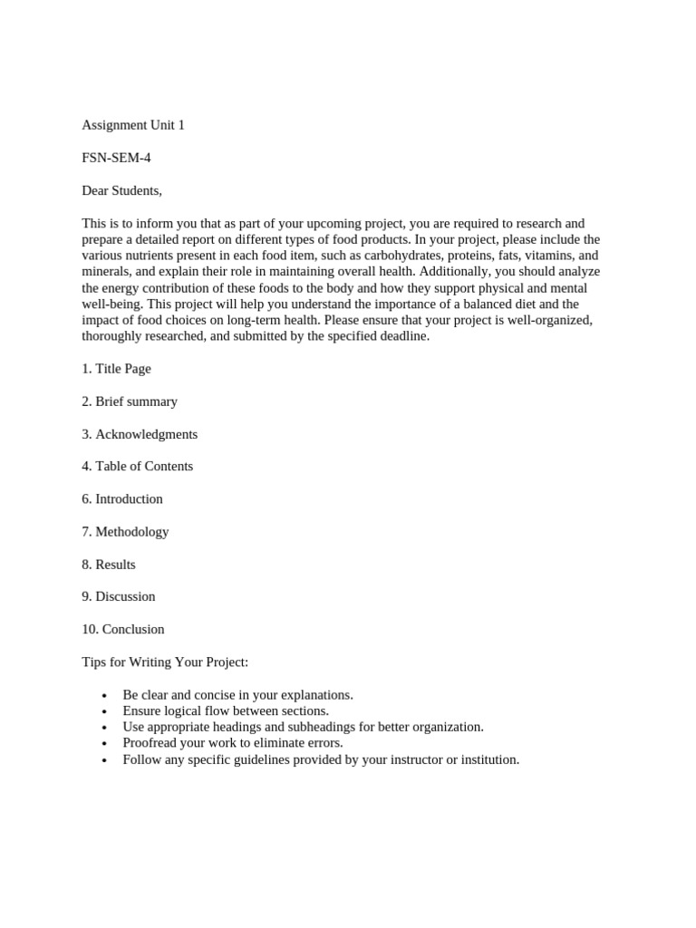 Assignment Unit 1 | PDF