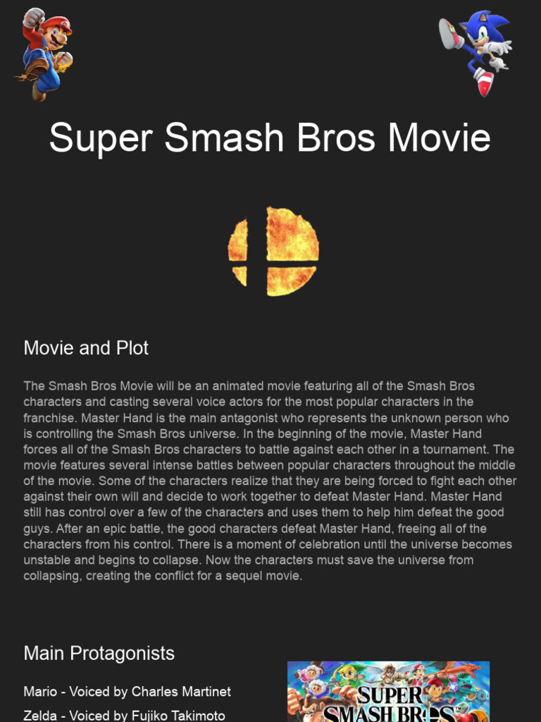 Super Smash Bros Movie: Epic Battles Unleashed | PDF