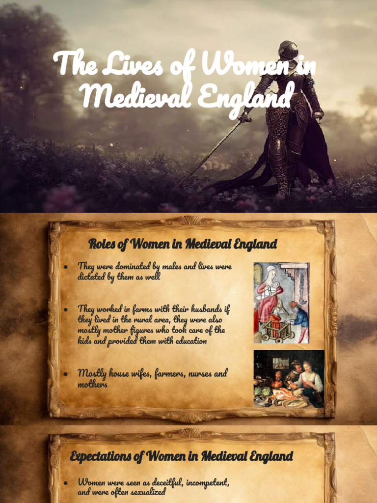 Lives of Women in Medieval England Presentation | PDF
