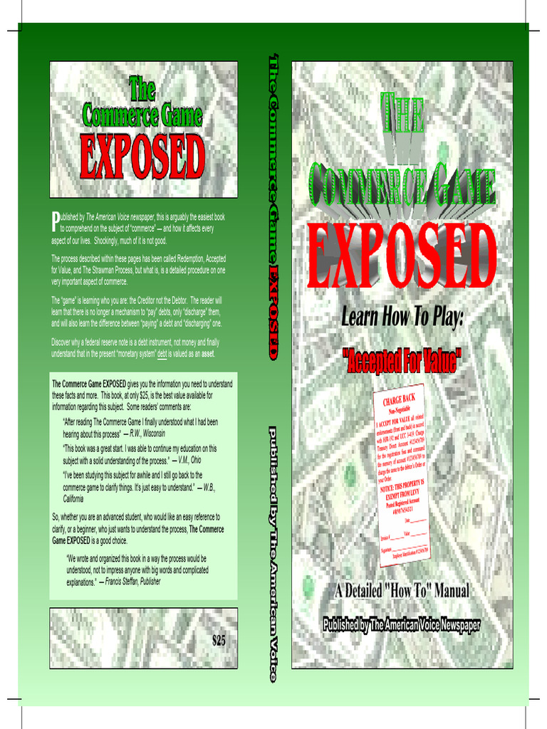 Commerce Game Exposed | PDF | Negotiable Instrument | Executive Order