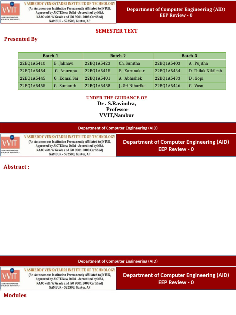 EEP - Sample PPT Format | PDF