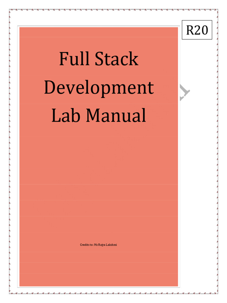 FSD Lab Manual 1736308175 | PDF | Body Mass Index | Color