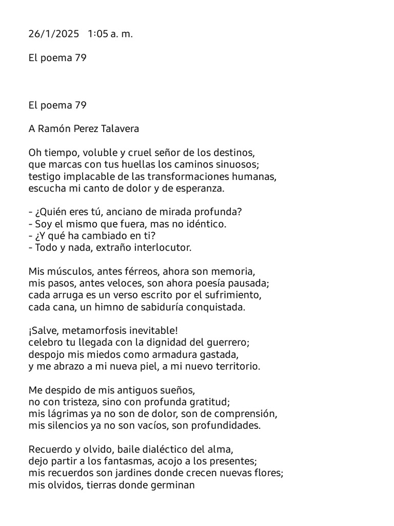 El Poema 79 | PDF