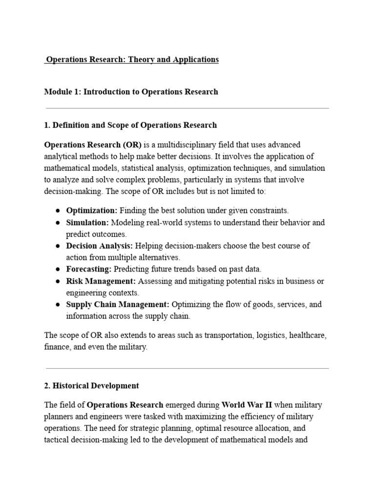 _Operations Research_ Theory and Applications | PDF | Mathematical Optimization | Linear Programming