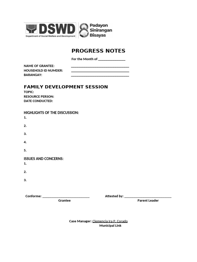 PROGRESS NOTES | PDF
