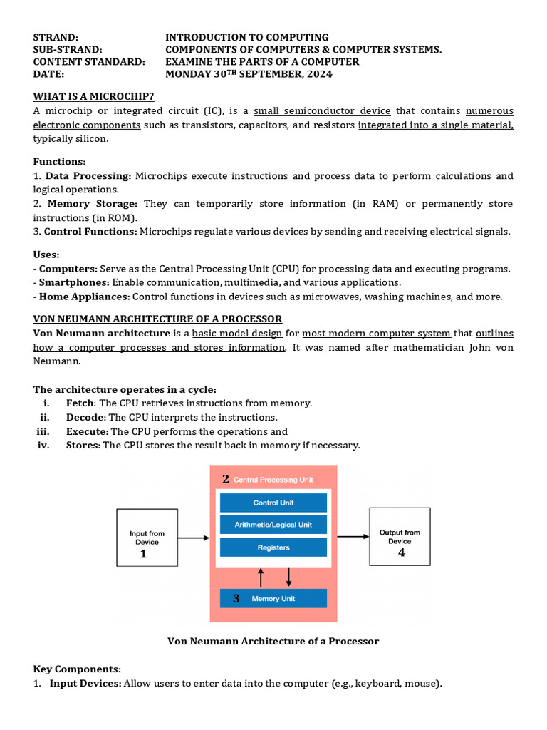 Intro to Computer Components | PDF | Central Processing Unit | Computer Data Storage