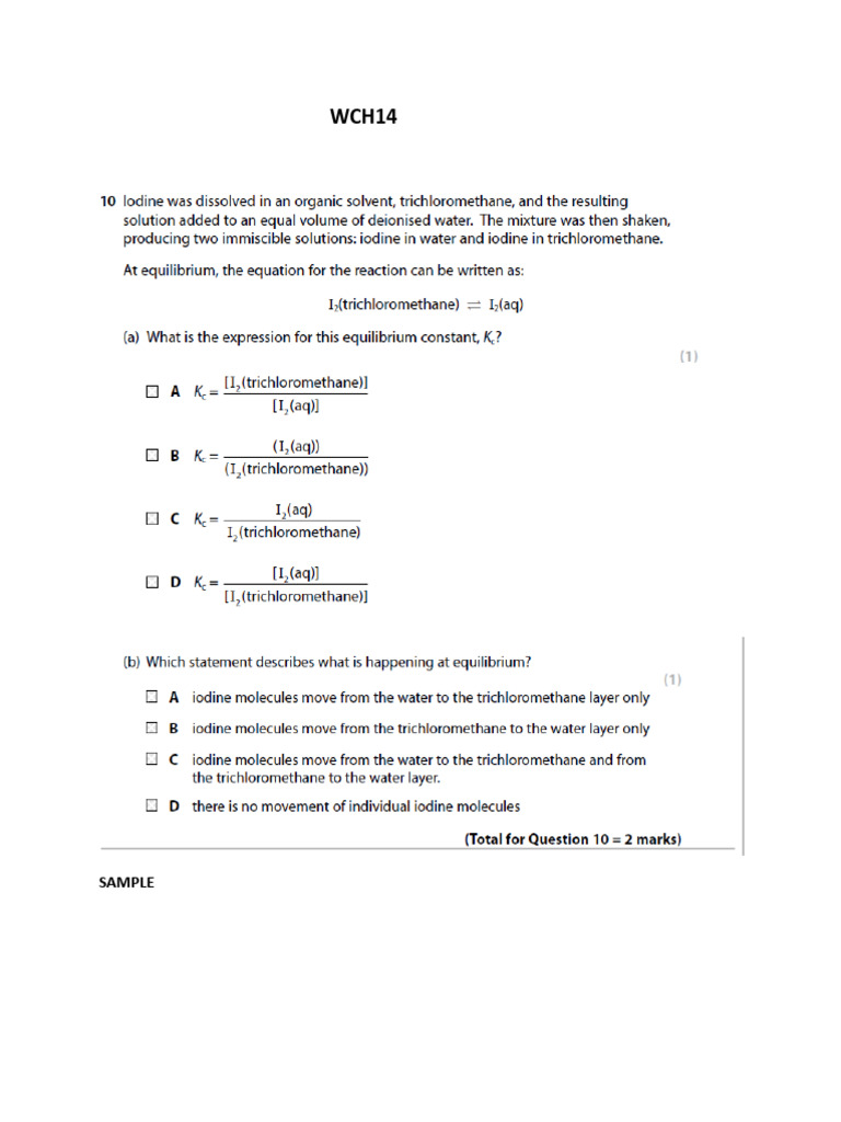 EQUILLIBRIUM Qs | PDF