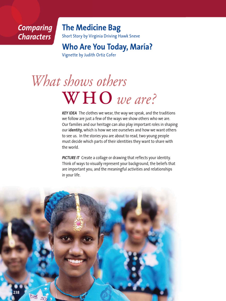 McDougal Littell Literature 08 - What Shows Others Who We Are | PDF
